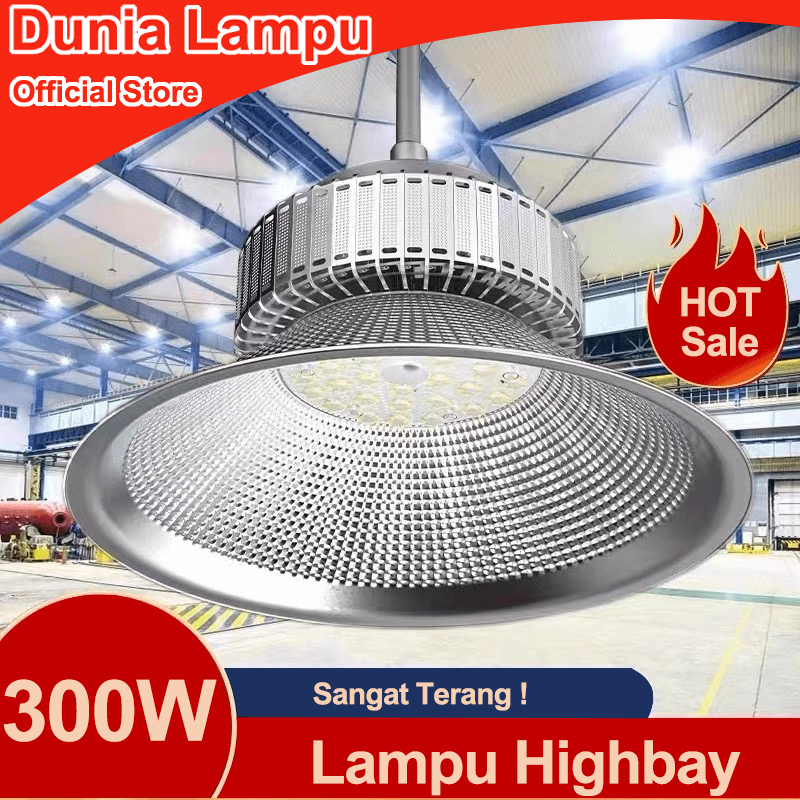 Jual Dunia Lampu LAMPU HIGHBAY LED 300 WATT SOROT LED HIGH BAY 300W Lampu Industri 300W gudang ...