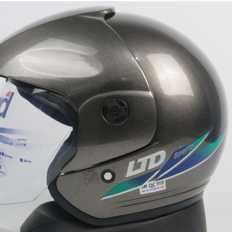 Jual Stiker set helm LTD sports murah stiker helm half face | Shopee ...