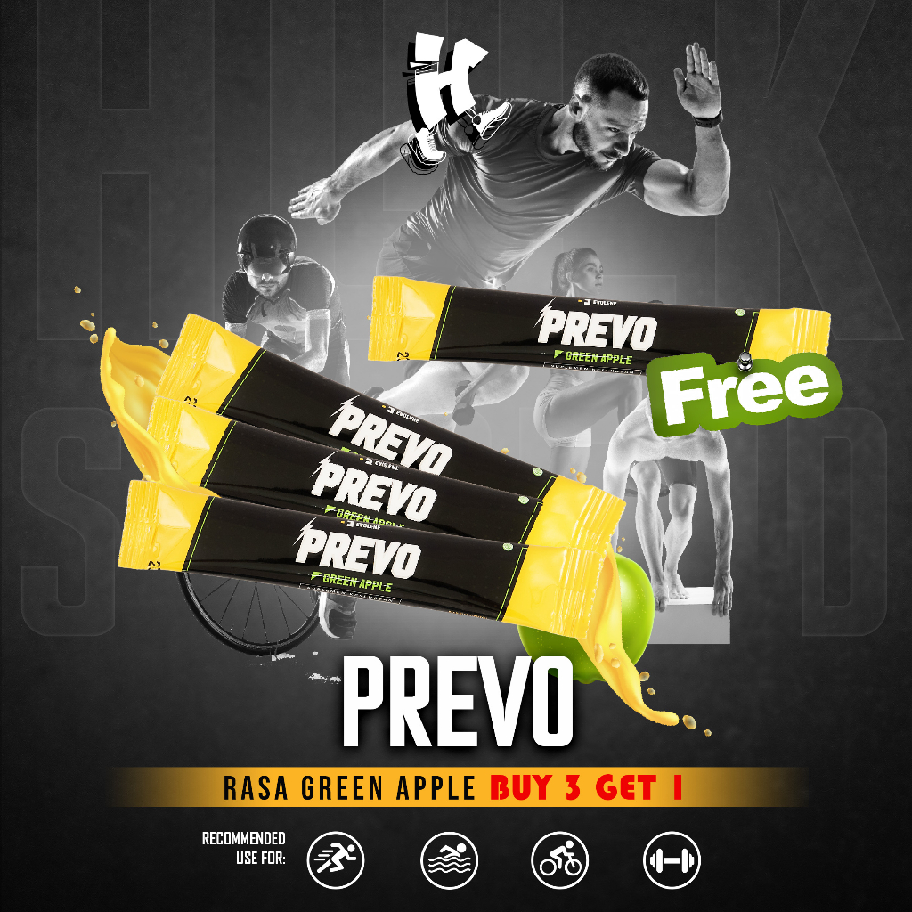 Jual Evolene Prevo Green Apple Energy Drink Pre Workout Minuman ...