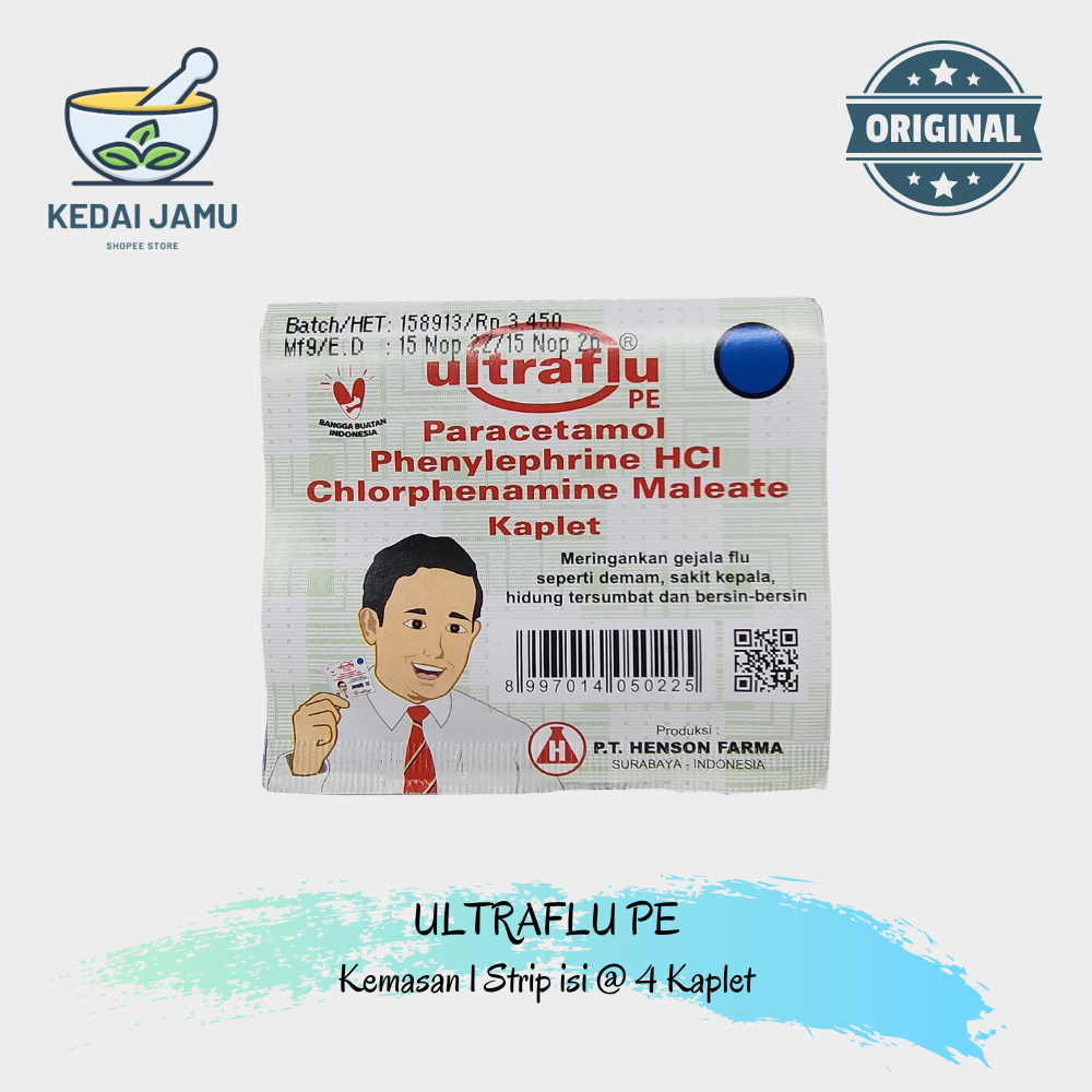 Jual ULTRAFLU PE isi 4 Tablet | Shopee Indonesia