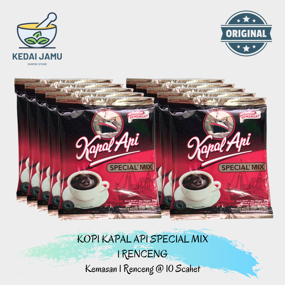 Jual KOPI KAPAL API SPECIAL MIX 1 RENCENG ISI 10 SACHET | Shopee Indonesia
