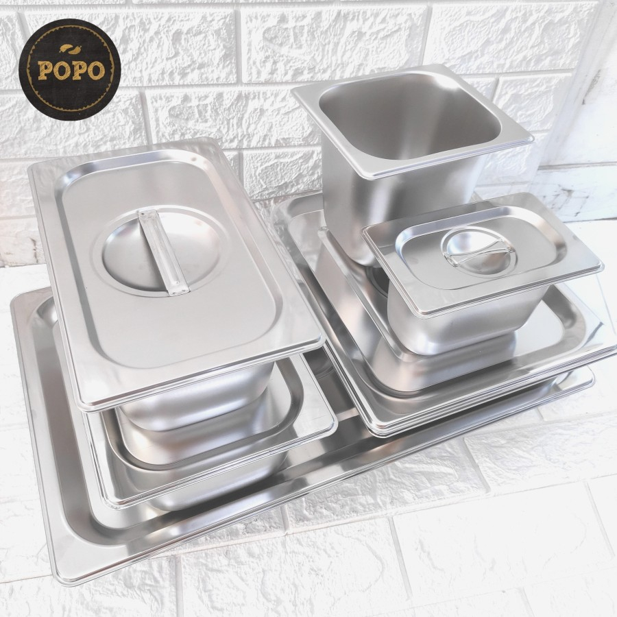 Jual FOOD PAN GASTRONOM Kontainer Kotak Wadah Stainless Tempat Saus ...