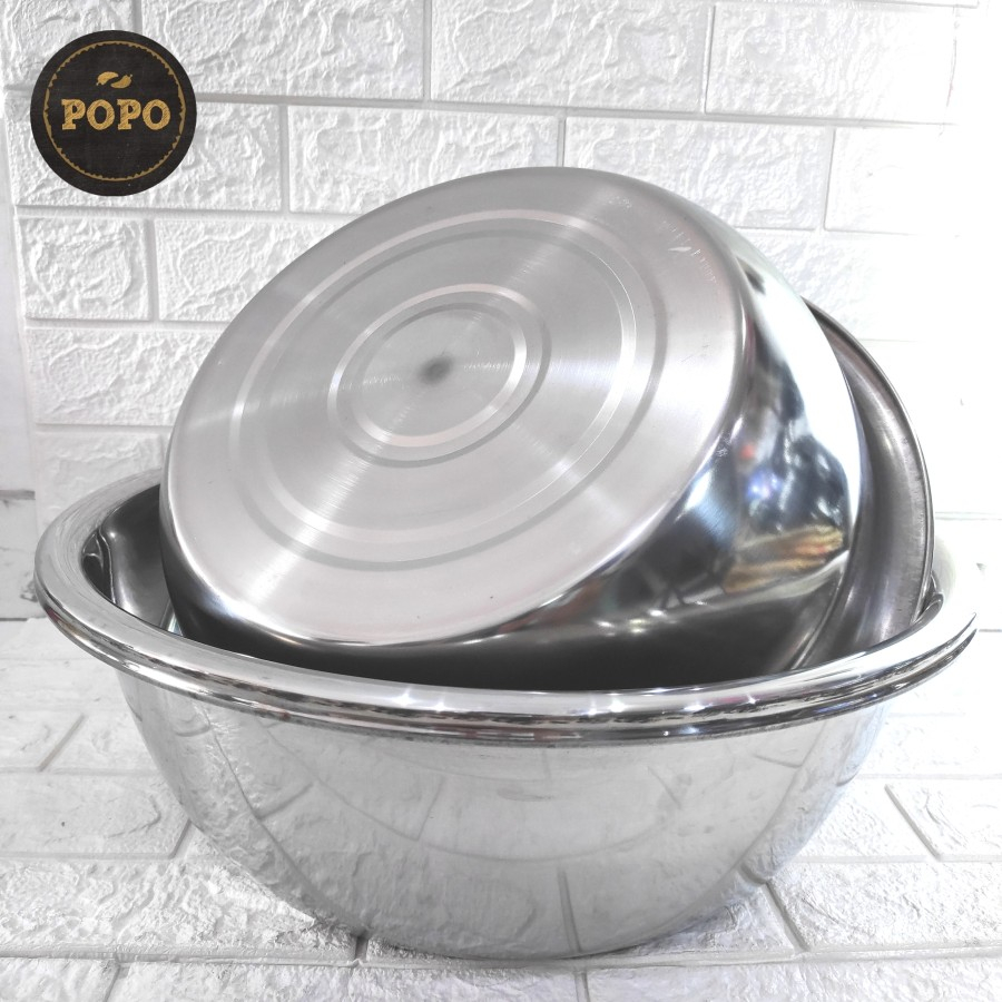 Jual Baskom Korea Stainless Besar Mega Jumbo Mixing Bowl Adonan Makanan ...