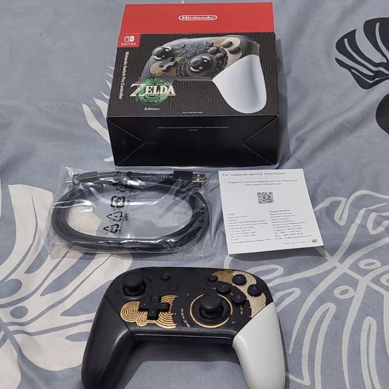 Jual PRO CONTROLLER PROCON ORIGINAL NINTENDO SWITCH ZELDA TEARS OF THE ...