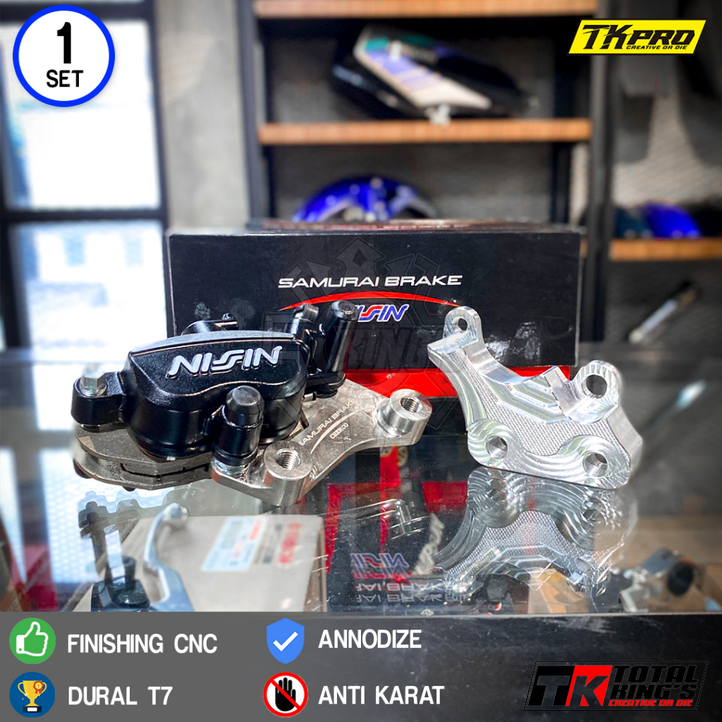 Jual KALIPER NISSIN 2 PISTON ORIGINAL PLUS BRIKET TAUN TUA RX KING RXKING RXK | Shopee Indonesia
