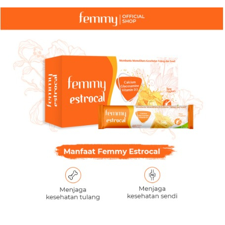 Jual Femmy Estrocal 1 Box isi 12 sachet untuk Memelihara Kesehatan ...