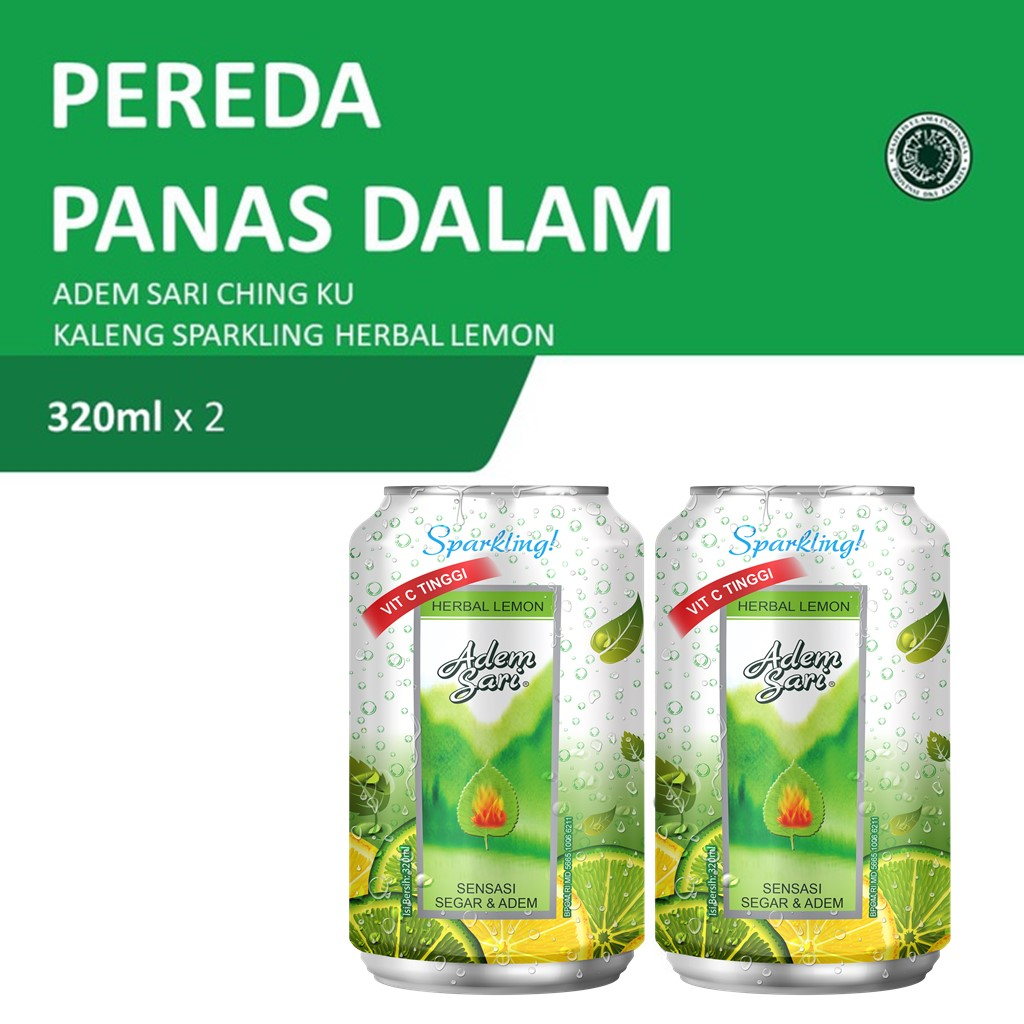 Jual Adem Sari Ching Ku Sparkling Lemon 320 ml x2 | Shopee Indonesia