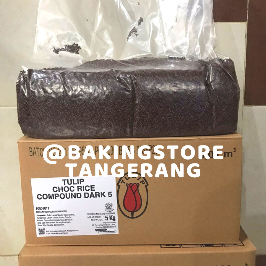 Jual Meises Coklat Ceres Tulip Chocorice Dark 10 kg | Shopee Indonesia
