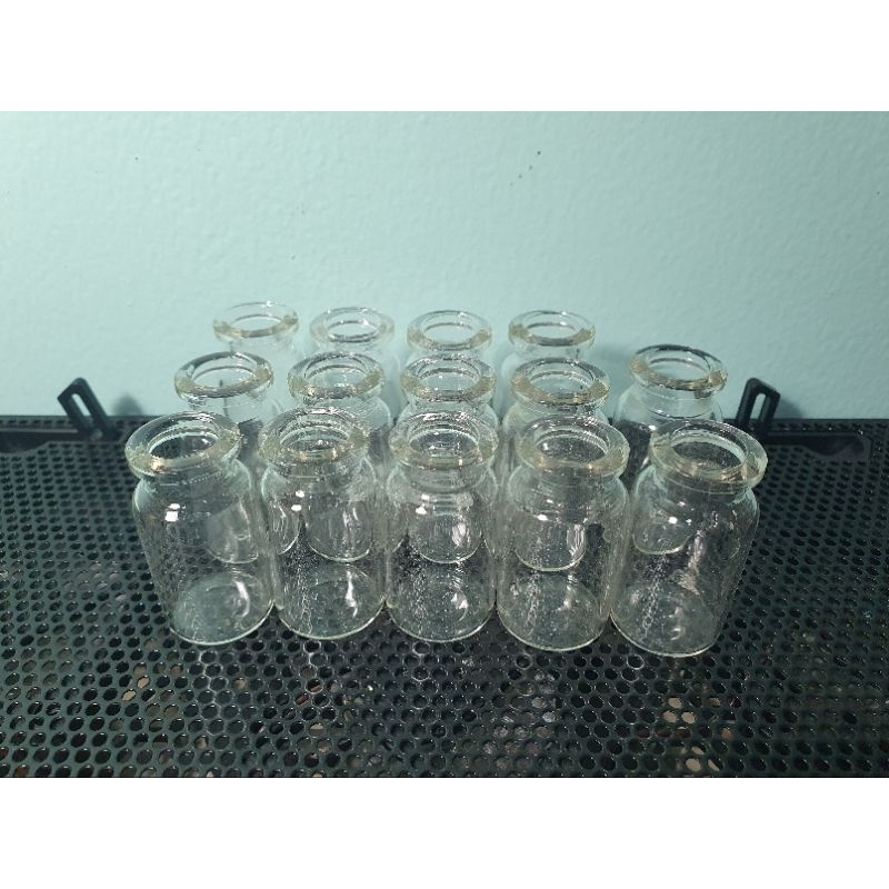 Jual Alat gelas lab Botol kaca Vial kaca tinggi 4 cm 10 mL 20 mL Tempat ...
