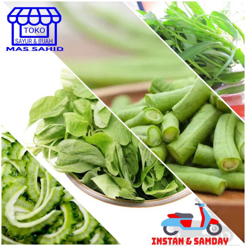 Jual Sayur Petikan/Potong Bayam/Kangkung/Buncis/Kacangpanjang/Pare ...