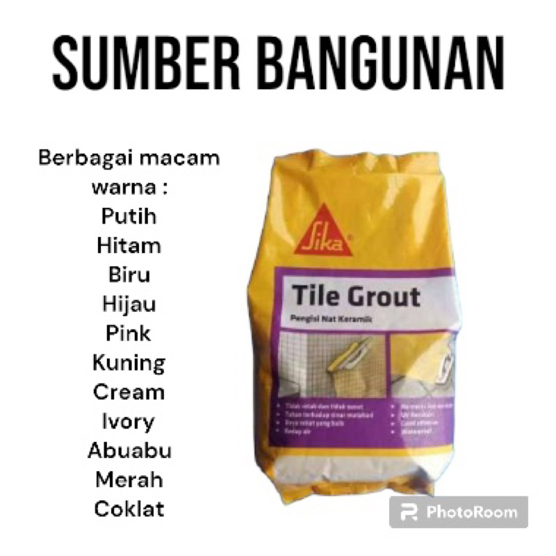Jual TILE GROUT / TEPUNG NAT / PENGISI NAT KERAMIK SIKA 1kg | Shopee ...