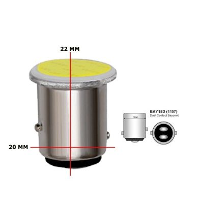 Jual LAMPU REM BRAKE LED MOTOR 1157 BAY15D DUAL CONTACT BAYONET COB PLASMA DC 12 VOLT | Shopee ...