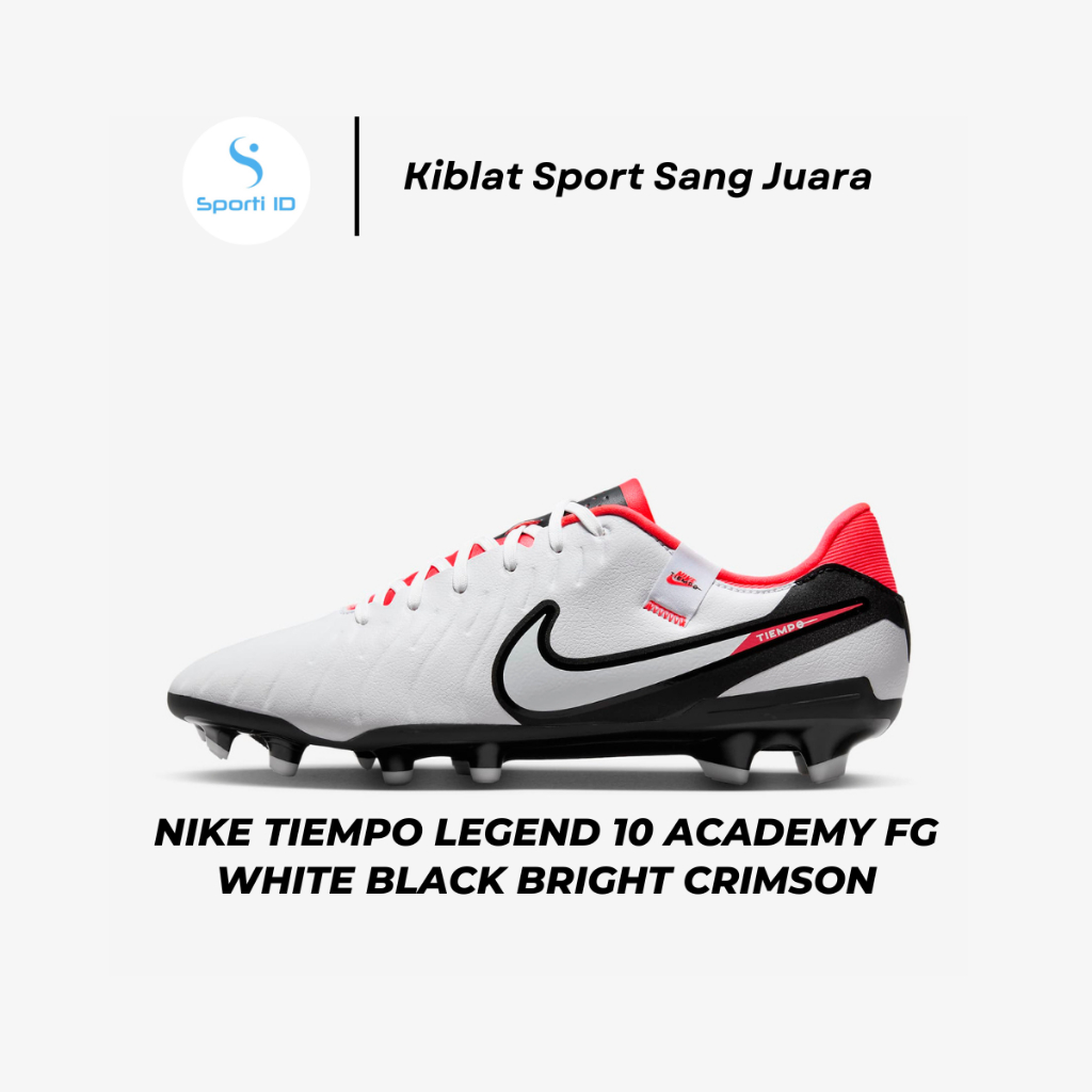 Jual Sepatu Bola Nike Tiempo Legend 10 Academy FG - White Black Bright ...