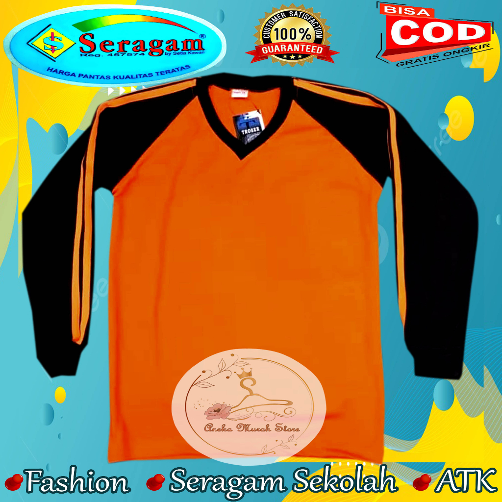Jual Baju Kaos Olahraga Lengan Panjang Untuk Anak Sekolah Merek Troser By Setia Kawan | Shopee ...