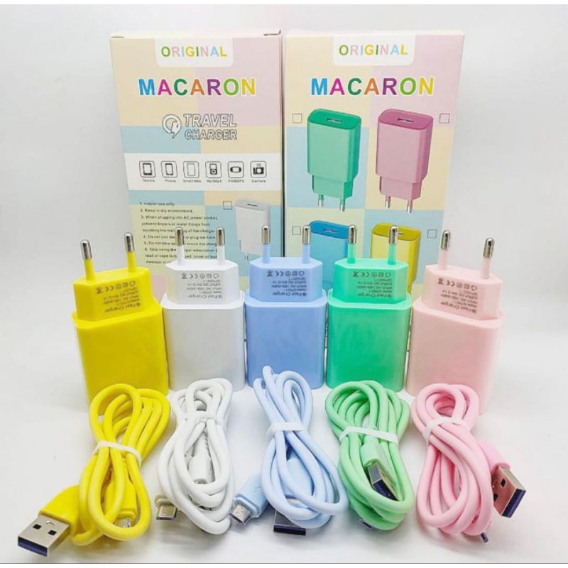 Jual TC | CHARGER MACARON 3.1A [ MICRO & TIPE ] ORIGINAL SUPER [ QSI ...
