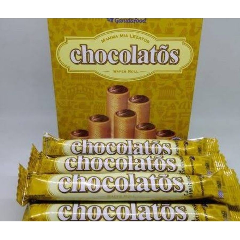 Jual Chocolatos Wafer Roll box isi 24 pcs | Shopee Indonesia