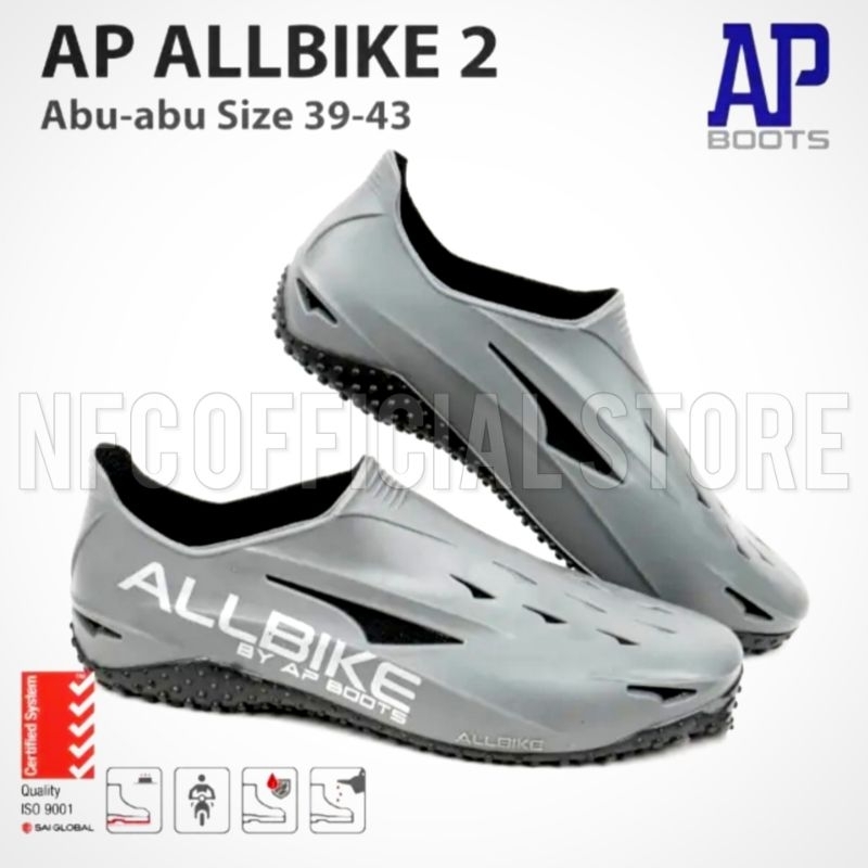 Jual Sepatu Karet AP ALL BIKE 2 GREY Abu-Abu SEGALA MEDAN | Shopee Indonesia