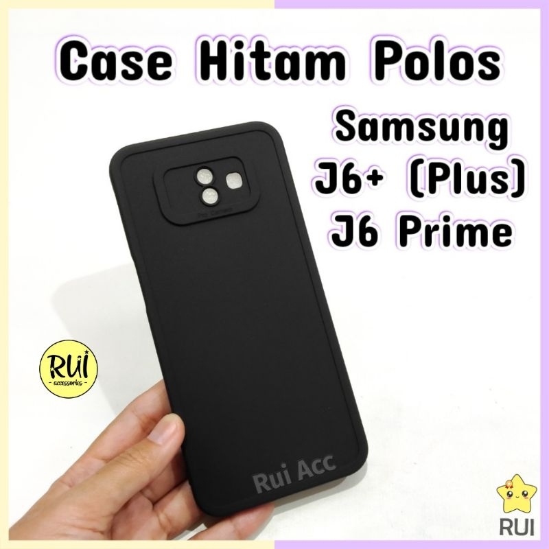 Jual Case Hitam Black Matte Samsung J6+ /J6 Prime / J6 Plus Softcase ...