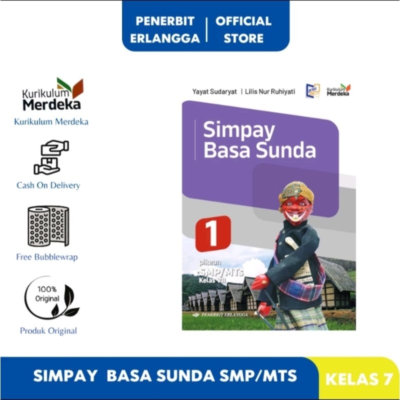Jual ORI buku teks simpay bahasa Sunda kurikulum merdeka untuk SMP/Mts ...