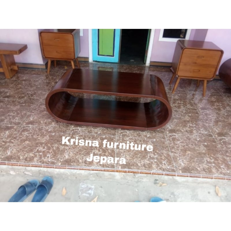 Jual Meja tamu jati custome /meja tamu lingkar terbaru/meja tamu ...