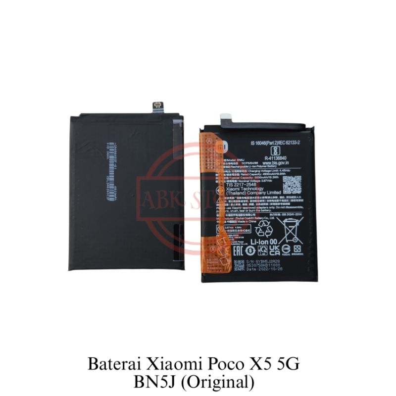 Jual BATERAI BATTERY XIAOMI POCO X5 5G BN5J ORIGINAL | Shopee Indonesia