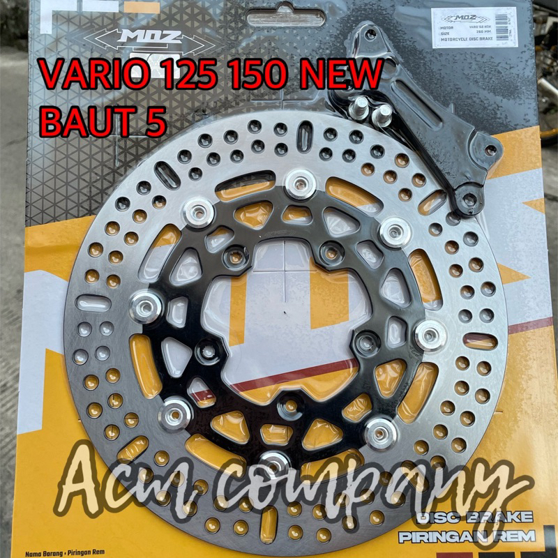 Jual DISC PIRINGAN CAKRAM BESAR 260M + BREKET VARIO 125 150 NEW LUBANG ...