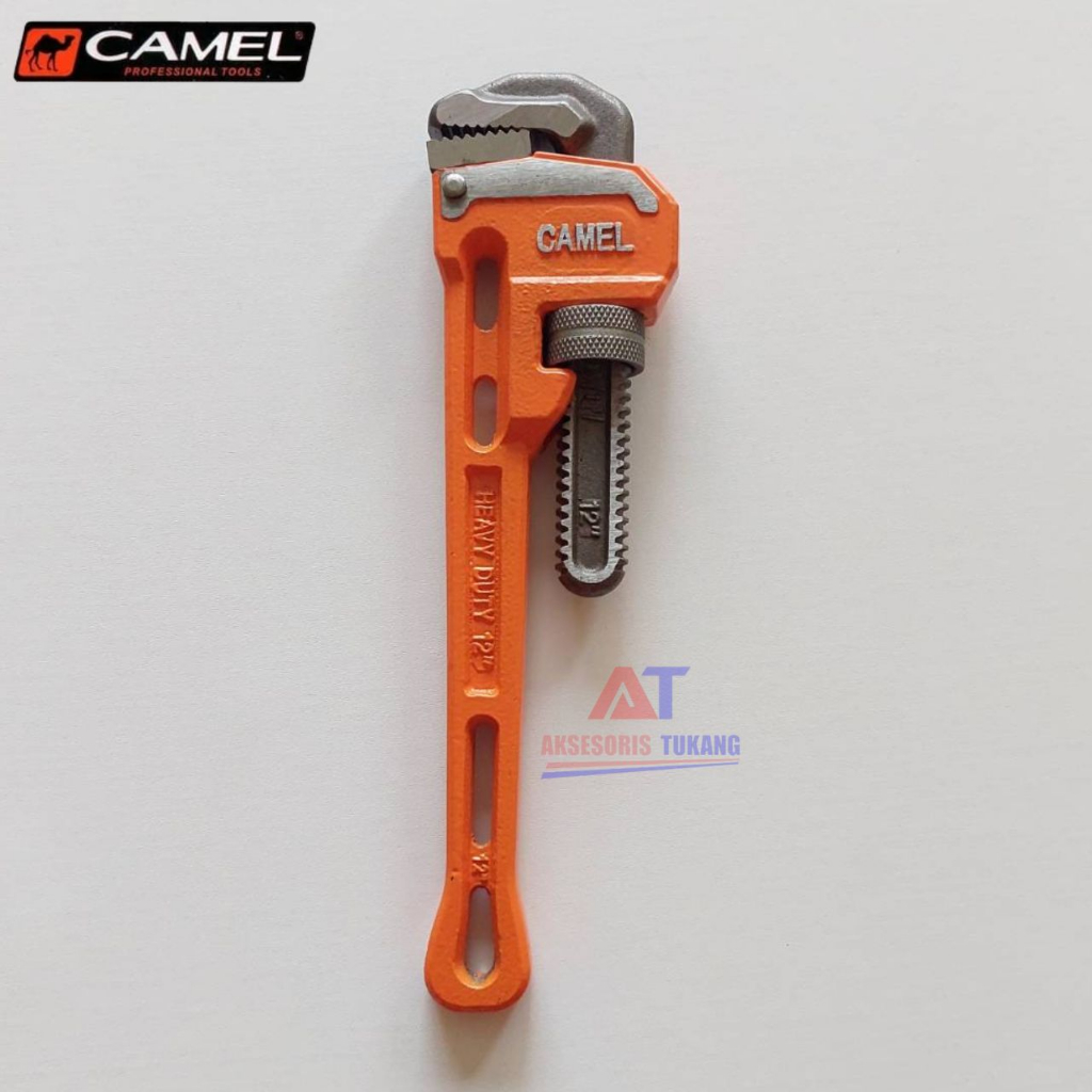 Jual Kunci Pipa 12" Camel Heavy Duty Pipe Wrench Lapis Karet 12 Inci ...