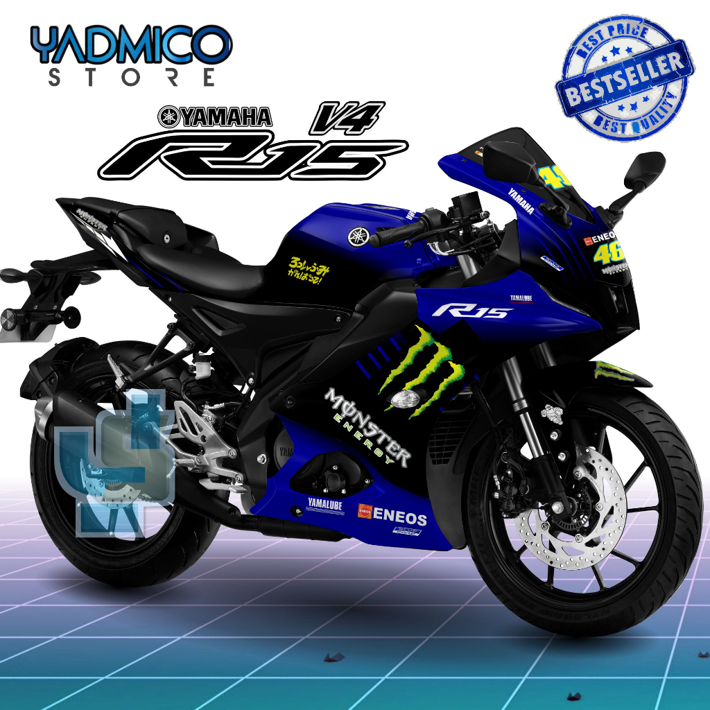 Jual Decal R15 V4 Full Body - Stiker Motor R15 V4 Full Body - Dekal ...