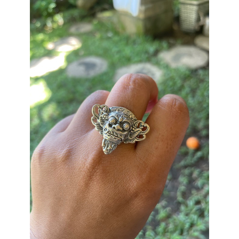 Jual Cincin ring perak silver bali 925 ukir barong rangda Pria wanita ...