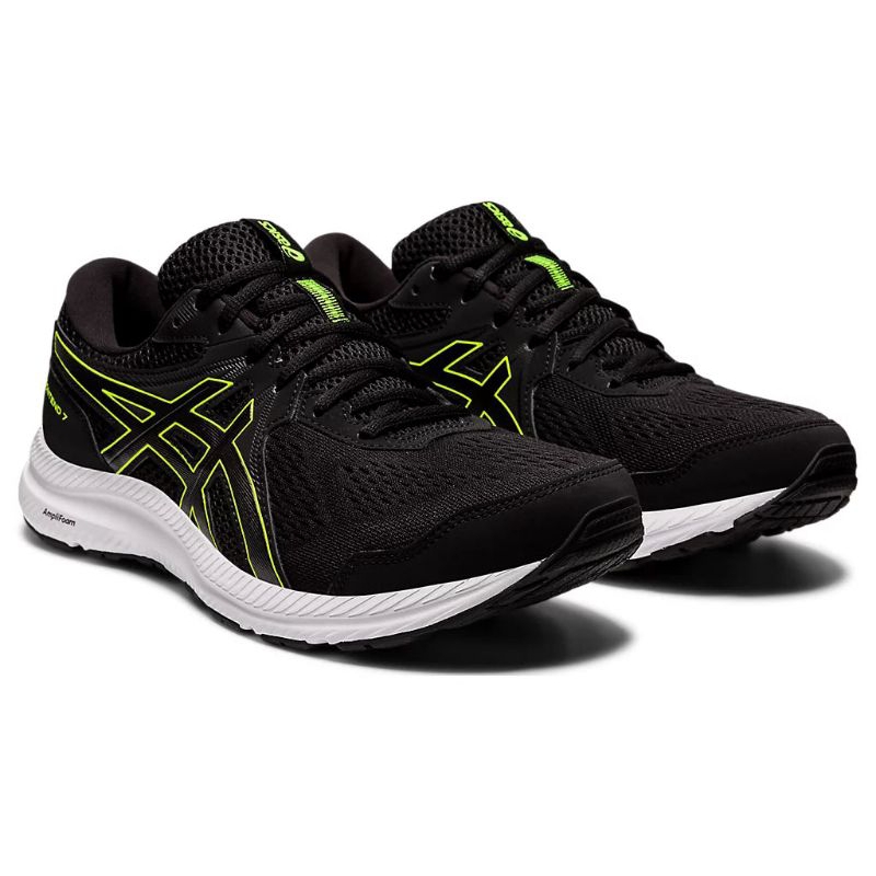 Jual Asics Gel-contend 7 Original Black/Hazard Green ( Men ) | Shopee ...