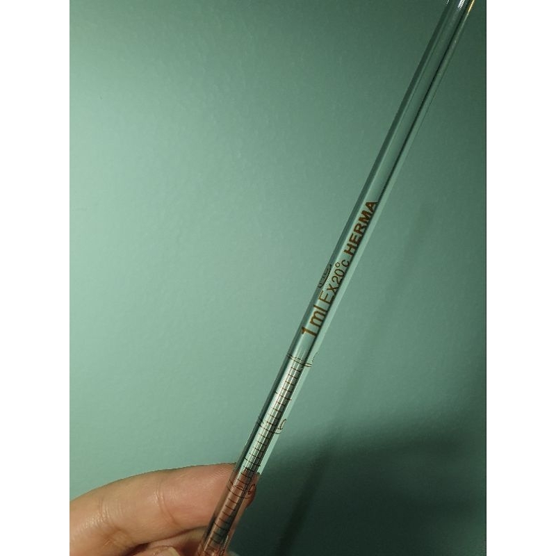Jual Alat gelas lab Pipet ukur kaca 1 mL herma READY | Shopee Indonesia