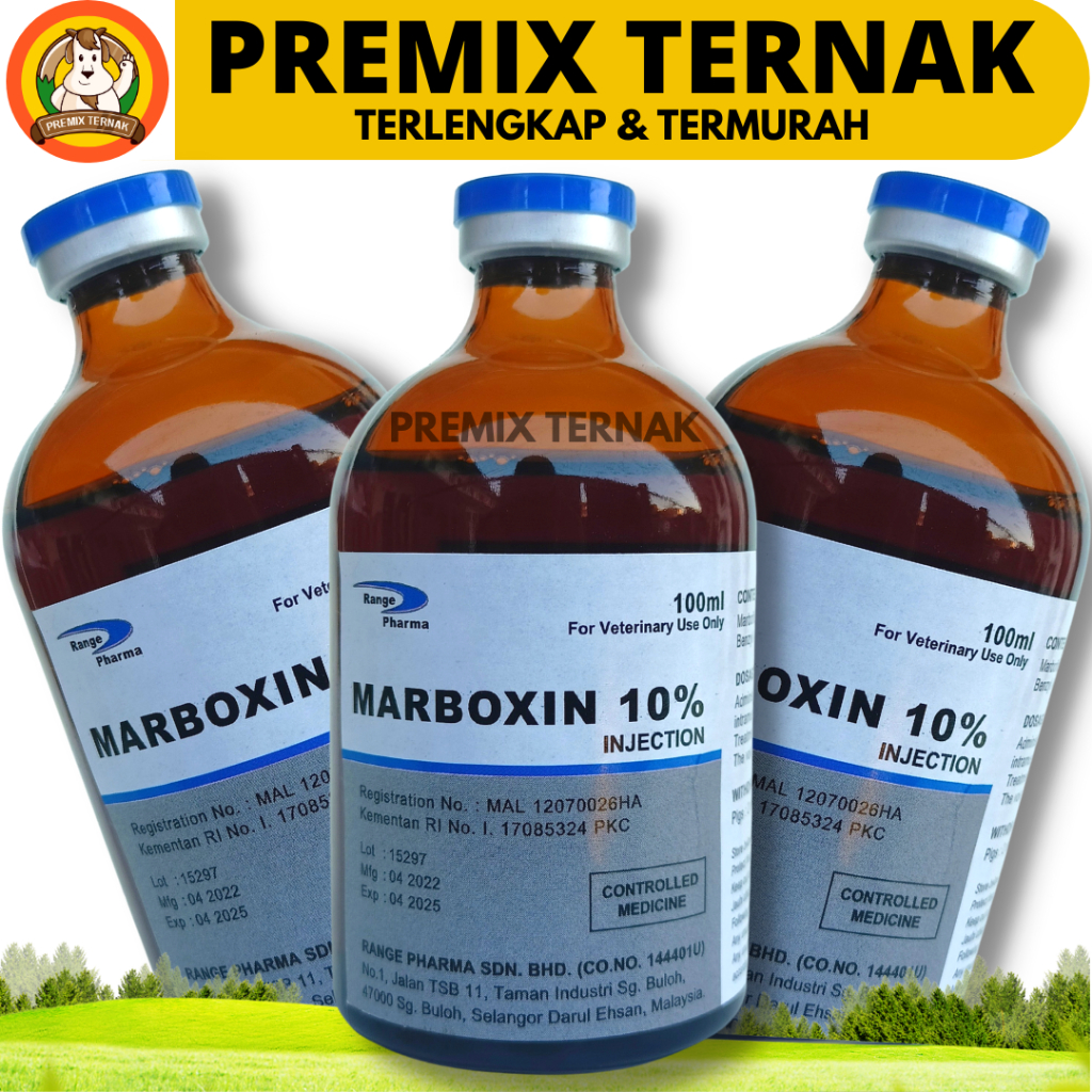 Jual MARBOXIN 10% 100ML - Obat Antibiotik Hewan | Shopee Indonesia