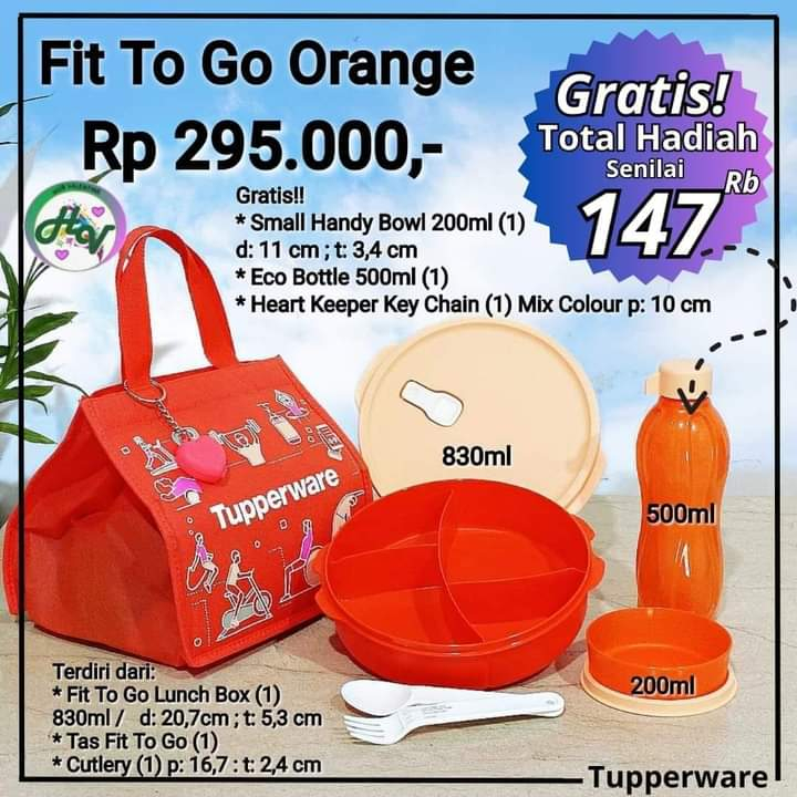 Jual Fit to go paket bekal tupperware | Shopee Indonesia