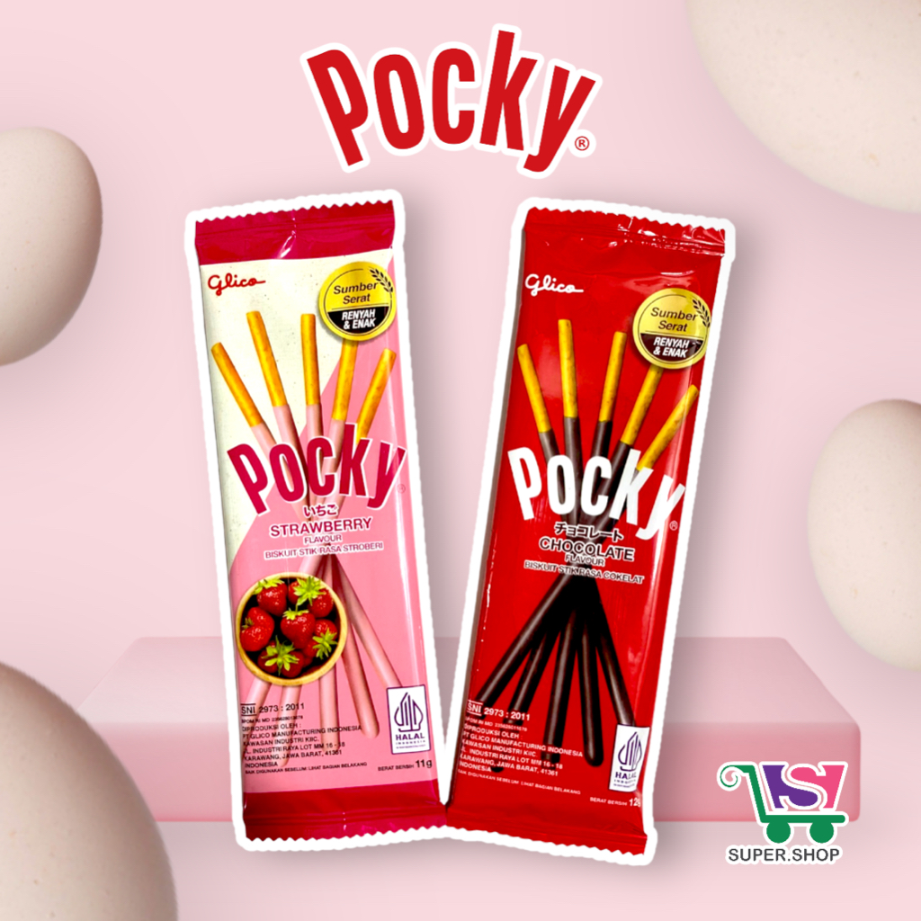 Jual Pocky Singles Chocolate / Strawberry Sachet 11 Gram | Shopee Indonesia