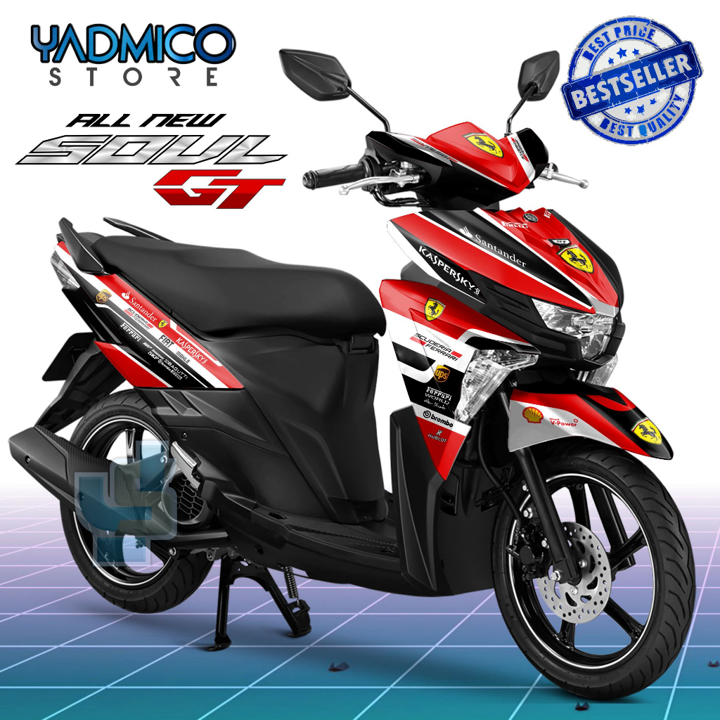 Jual Decal Soul GT 125 Full Body - Stiker Motor Soul GT 125 Full Body ...