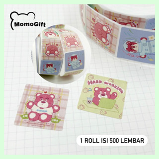 Jual Stiker Roll Label Lucu Isi 500 Lembar Motif Cartoon Untuk Tempel ...