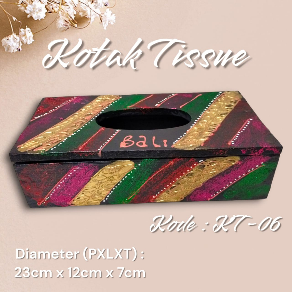 Jual Kotak Tisu Tissue Box Ethnic Bali Bisa Buat Hiasan Meja - Kotak ...