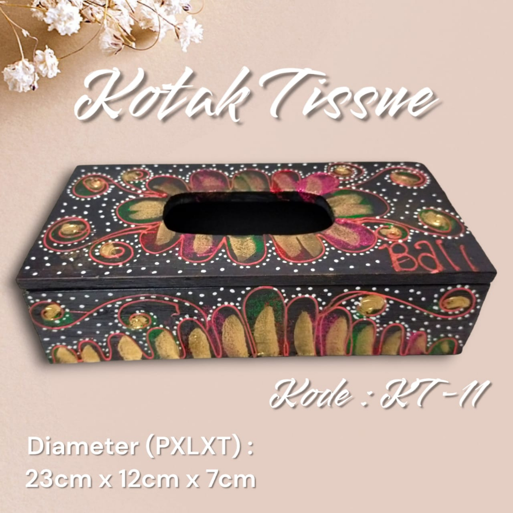 Jual Kotak Tisu Tissue Box Ethnic Bali Bisa Buat Hiasan Meja - Kotak ...