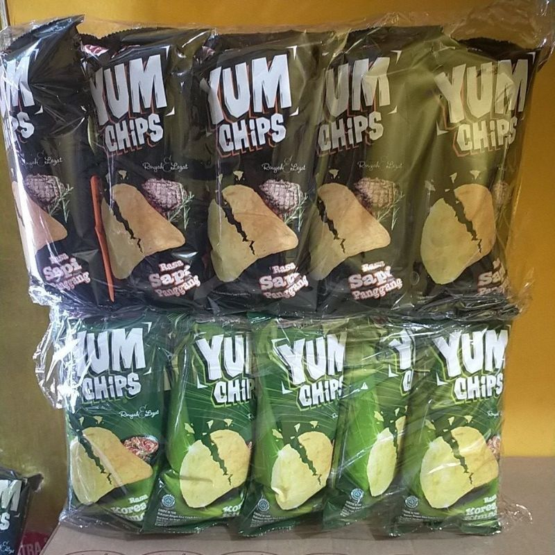 Jual Snack Kentang Yum Chips isi 10 pack | Shopee Indonesia