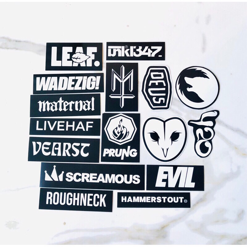 Jual stiker pak sticker distro satu set bahan graftac 420 screamous ...