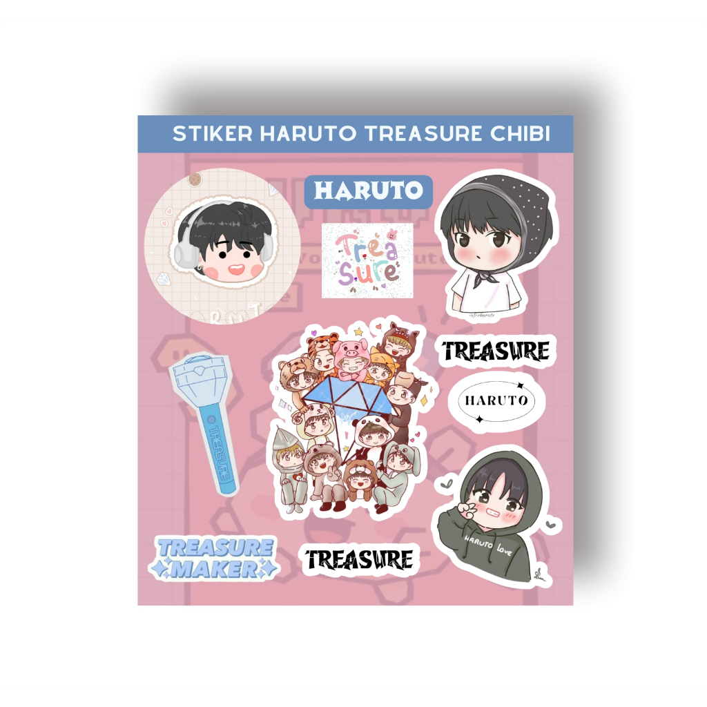 Jual STIKER TREASURE CHIBI KARTUN CUTE | Shopee Indonesia