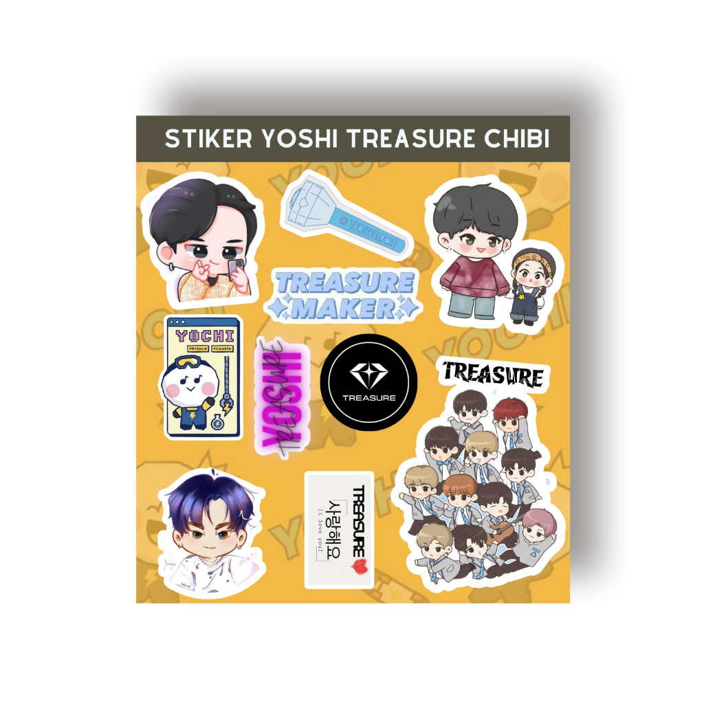 Jual STIKER TREASURE CHIBI KARTUN CUTE | Shopee Indonesia