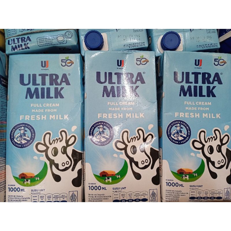 Jual UHT ultra milk full cream 1 liter | Shopee Indonesia