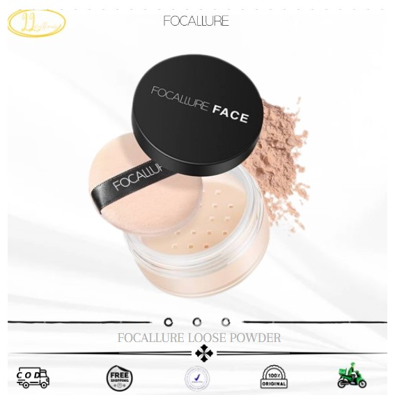 Jual [lala] EXP 2026 Focallure super fine loose powder bpom/BEDAK TABUR ...