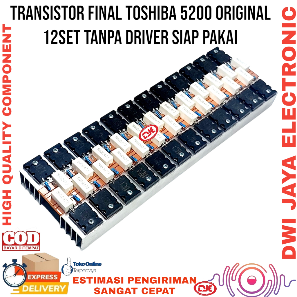 Jual Transistor Final Toshiba 5200 Original Lot 714 12SET Tanpa Driver ...