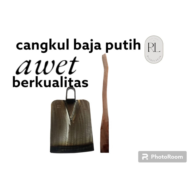 Jual cangkul baja putih set / cangkul putih set gagang / gagang cangkul ...
