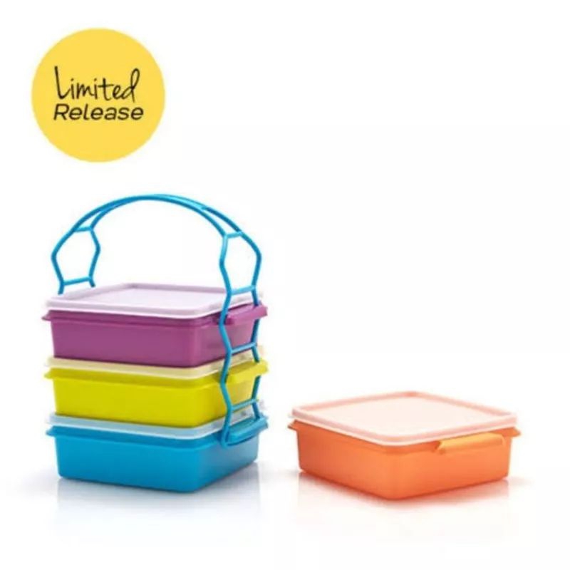 Jual tupperware rantang satuan 1kotak+ttup aja warna senada rendom ...