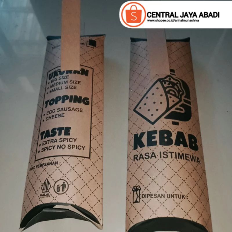 Jual 100 LEMBAR KERTAS KEBAB TARIKAN UKURAN 24 × 9,2 CM KARTON HIGH ...