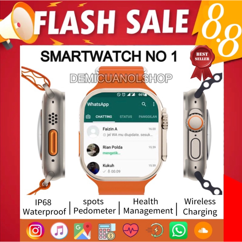 Jual TERMURAH!!! SMARTWATCH GENERASI TERBARU JAM ANDROID HP PINTAR ADA ...