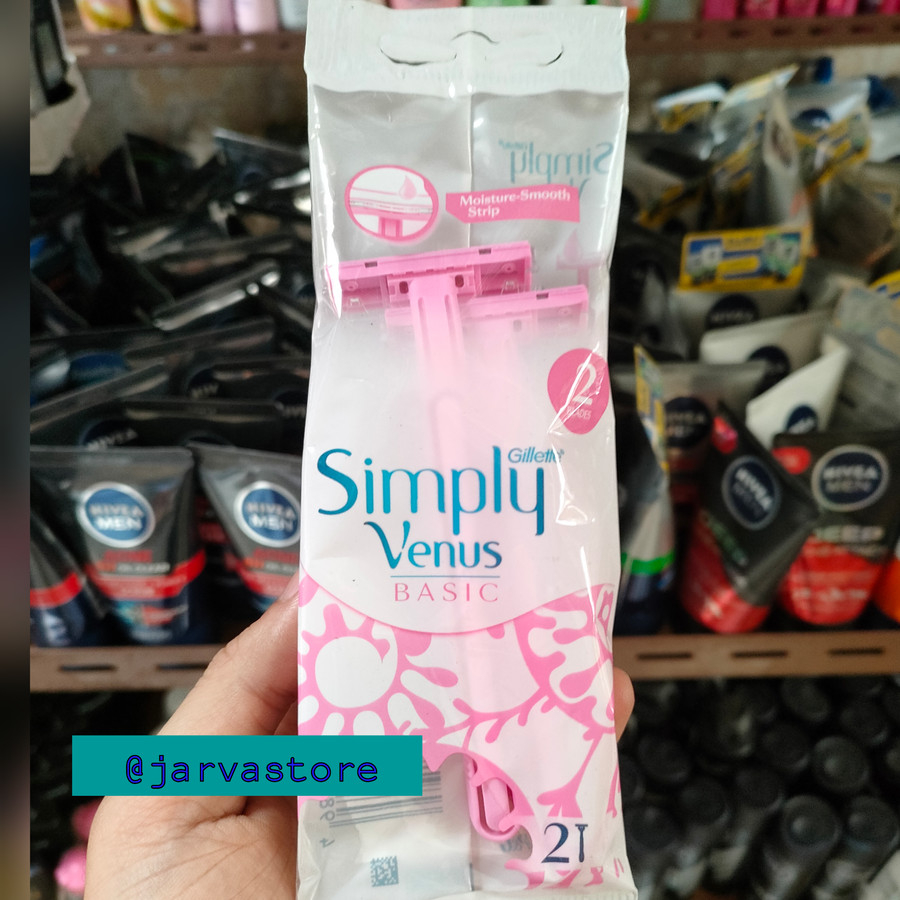Jual Gillette Simply Venus Basic Alat Cukur Wanita [2 pcs] | Shopee ...